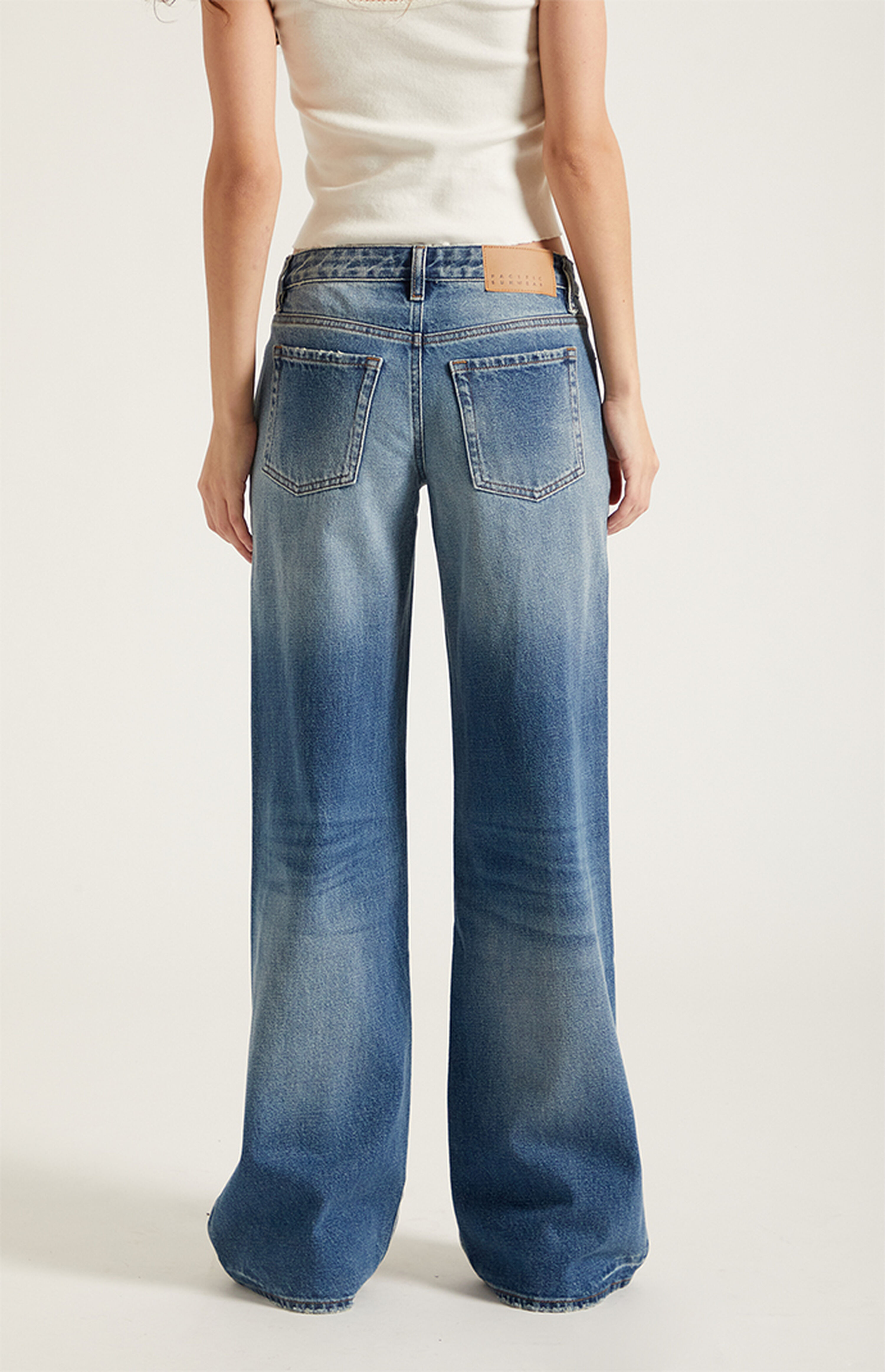 Pacsun Casey Low Rise Baggy Jeans Medium Indigo | Pacsun