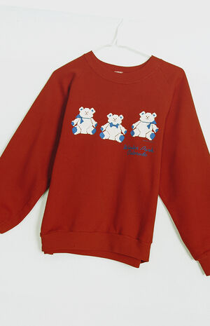 GOAT Vintage Upcycled Teddy Bear Crew Neck Sweatshirt | PacSun