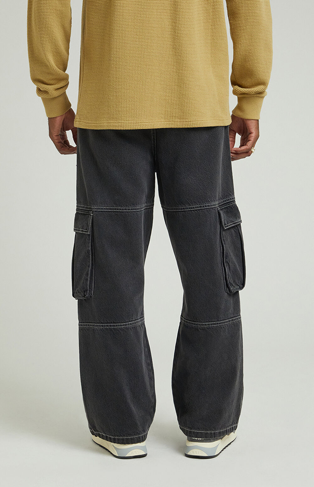 Pacsun Black Extreme Baggy Cargo Jeans | PacSun