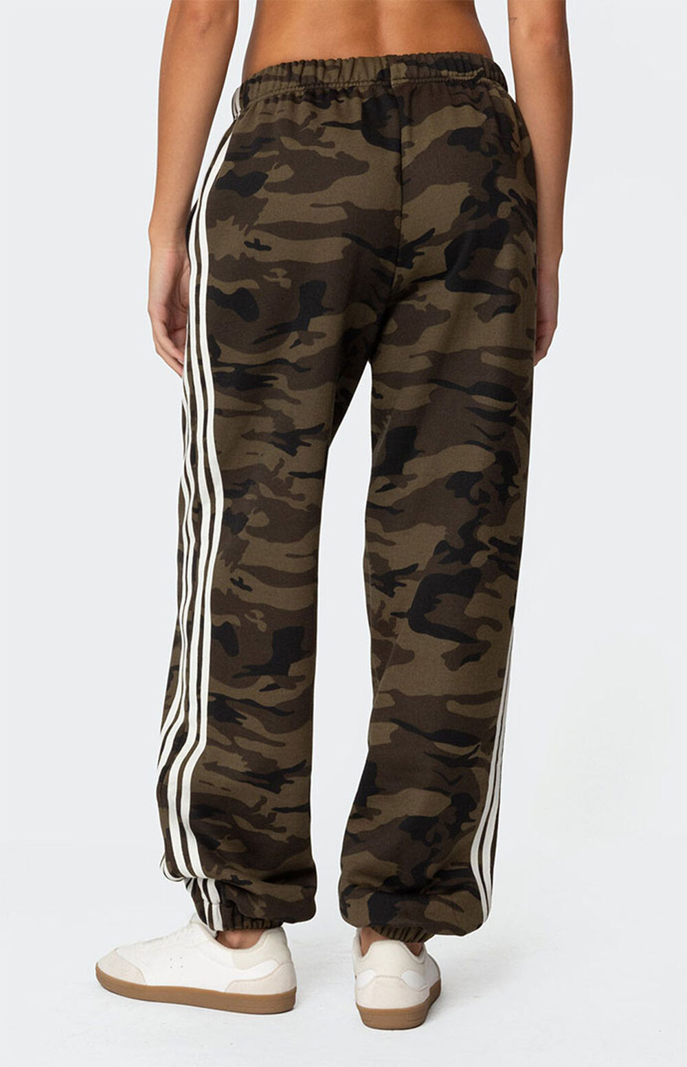 Edikted Camo Contrast Striped Sweatpants | Pacsun