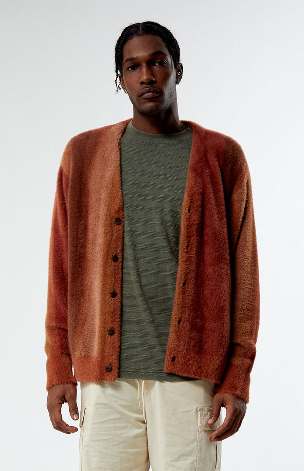 Pacsun Mac Fuzzy Cardigan | Pacsun