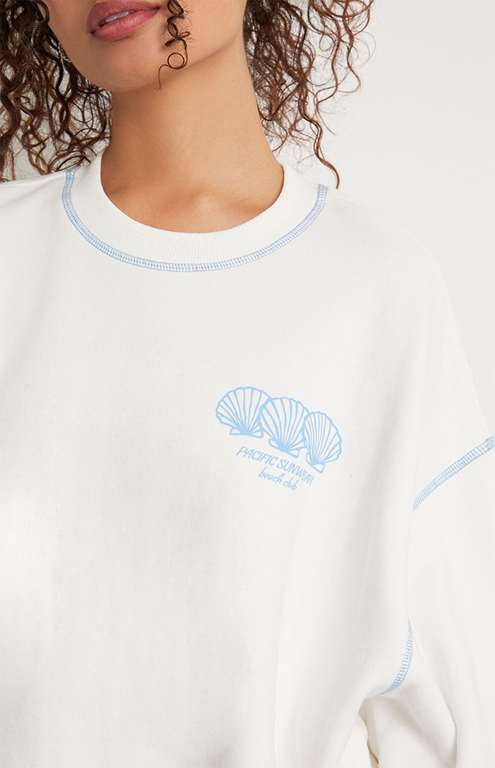 PacSun Pacific Sunwear Beach Club Crew Neck Sweatshirt | PacSun