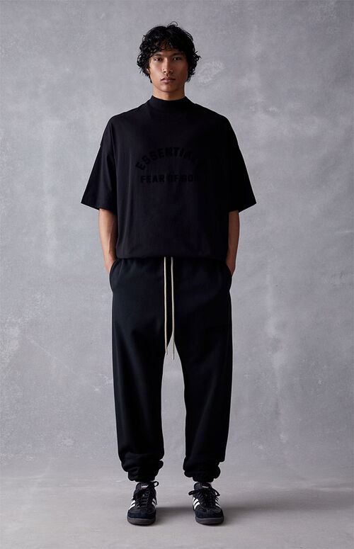 Fear of God Essentials Jet Black T-Shirt | PacSun