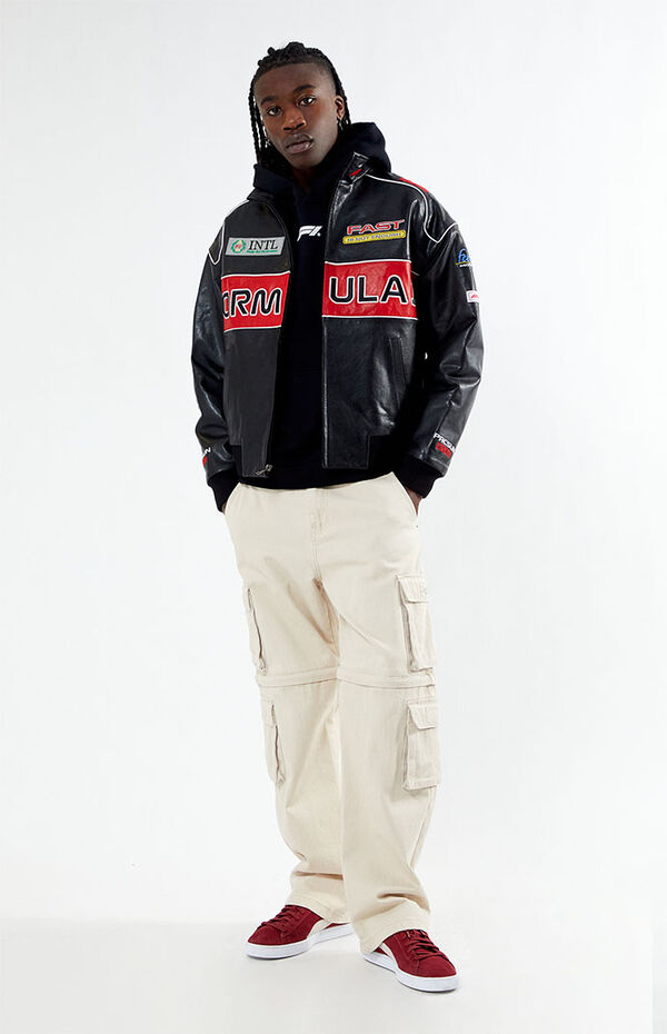Formula 1 x PacSun Leather Pole Position Jacket | PacSun