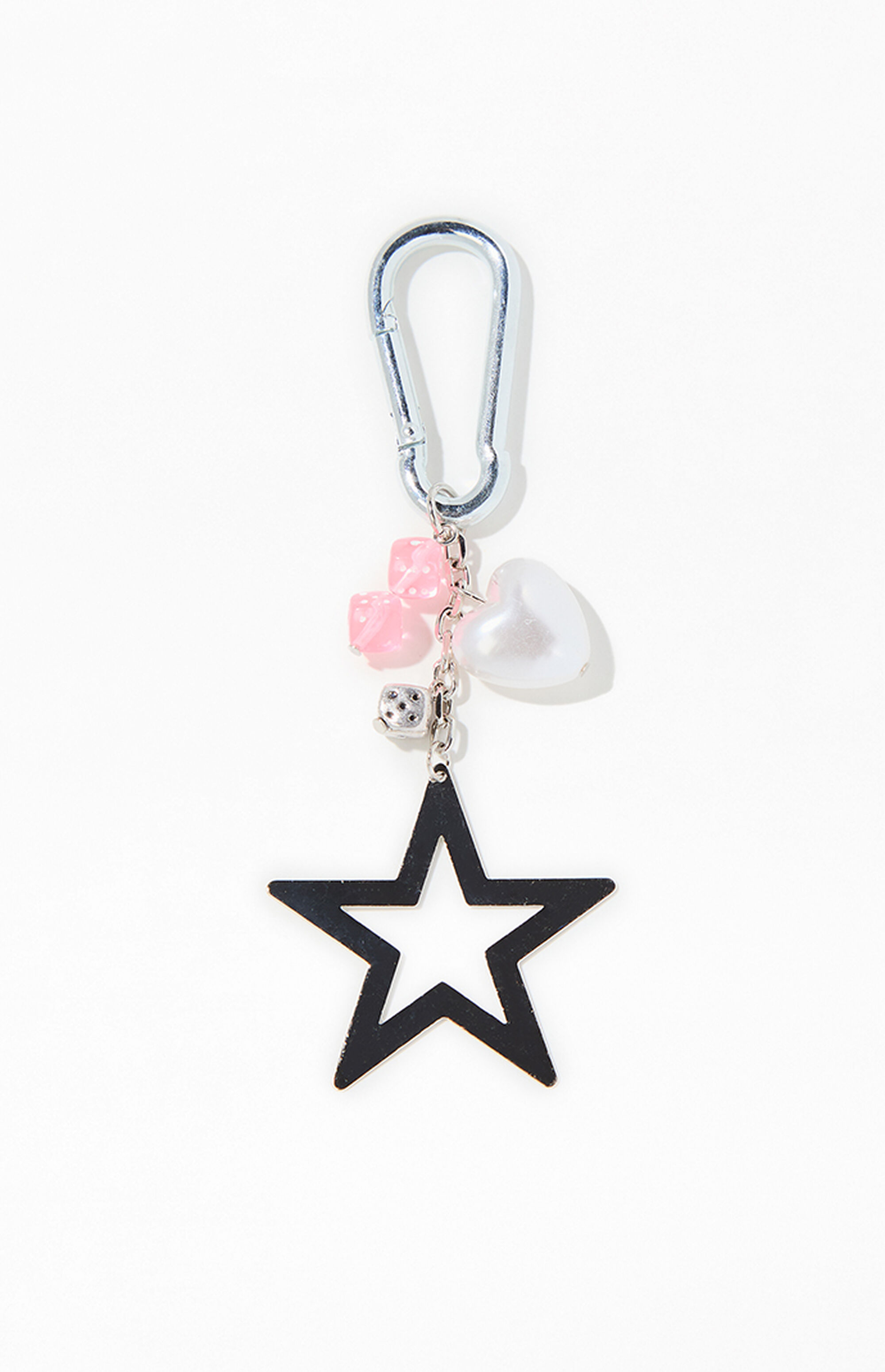 LA Hearts Star Bag Charm Carabiner Keychain | PacSun