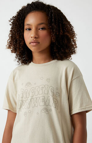 PacSun Kids Tan Pacific Sunwear Bubble Font T-Shirt | PacSun