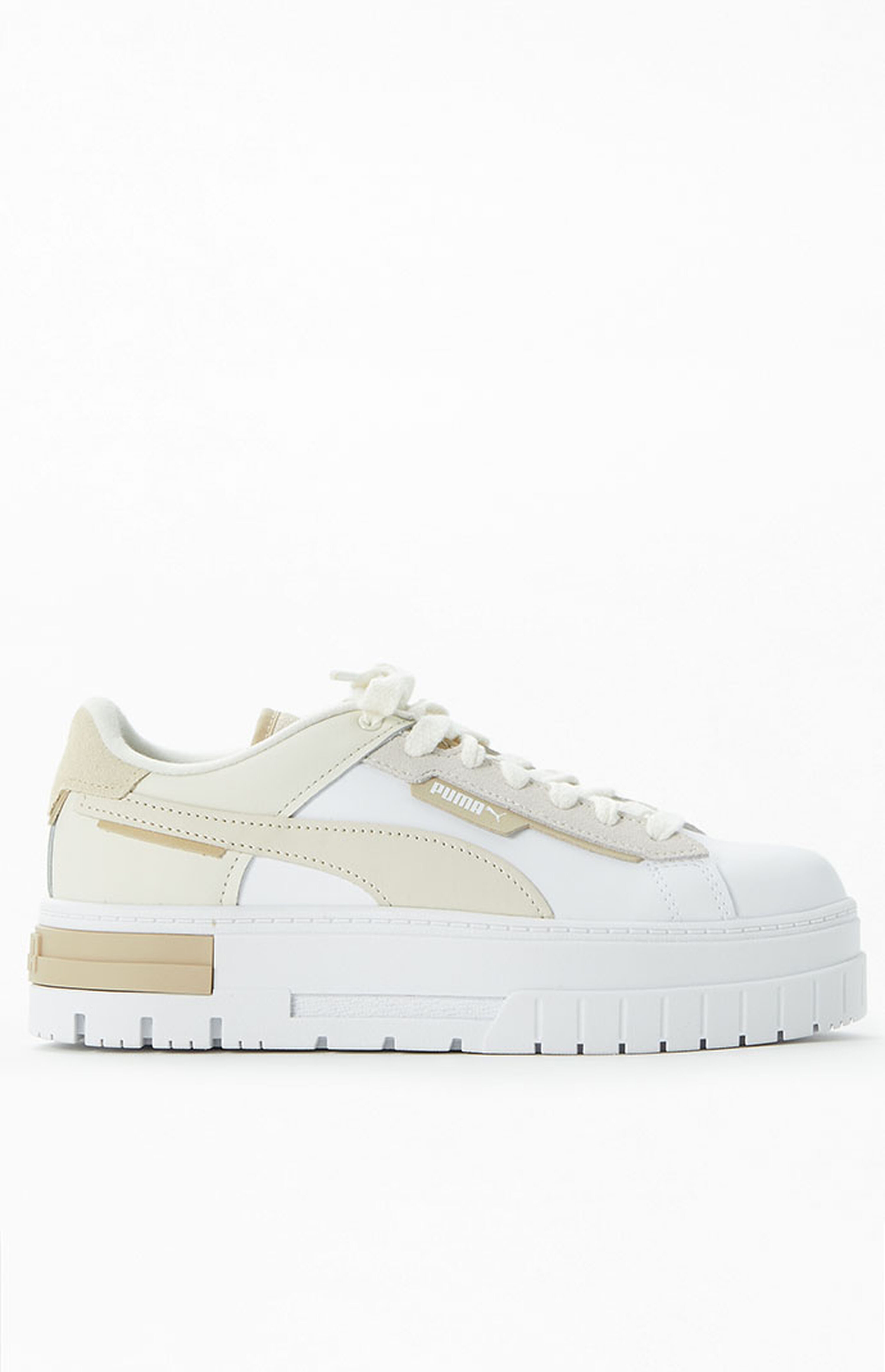 Puma Women's White Mayze Crashed Selflove Sneakers | Pacsun