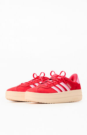 adidas Women's Red VL Court Bold Sneakers | PacSun