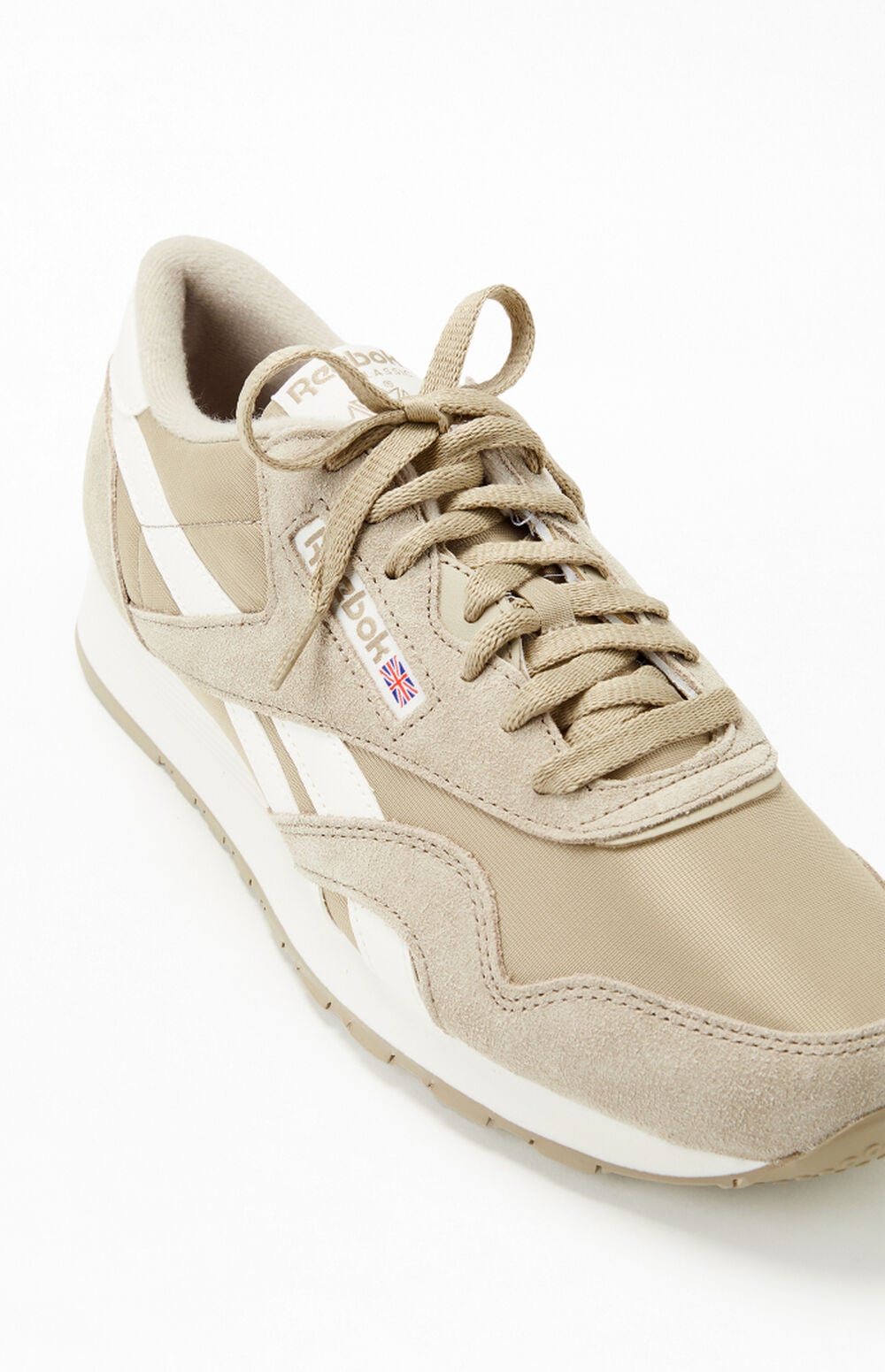 Reebok Tan Classic Nylon Vintage Suede Shoes | Pacsun