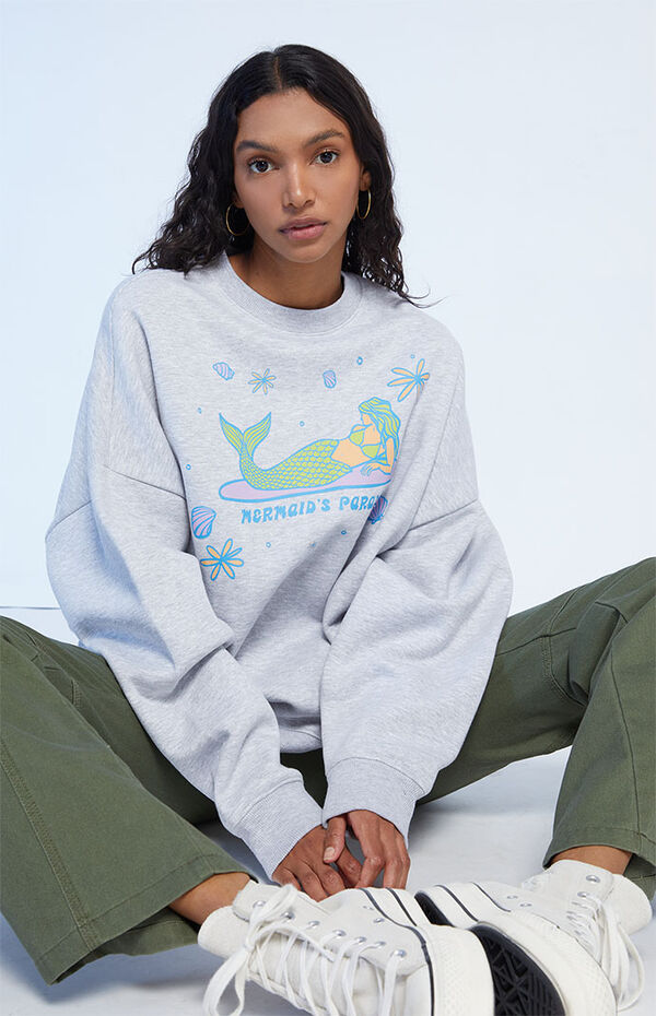 Pacsun Mermaid's Paradise Oversized Sweatshirt | Pacsun