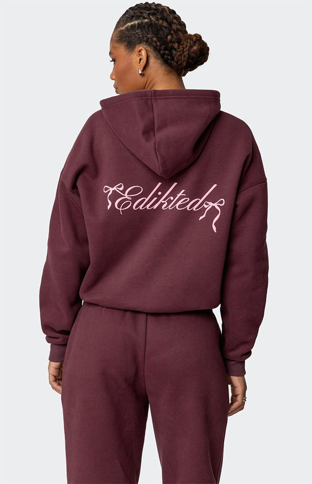 Edikted Sasha Bow Detail Hoodie | PacSun