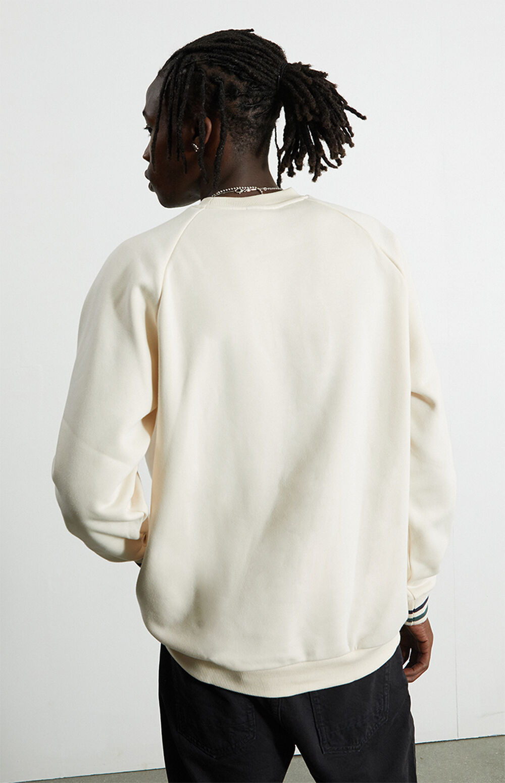 adidas Recycled Varsity Crew Neck Sweatshirt | PacSun
