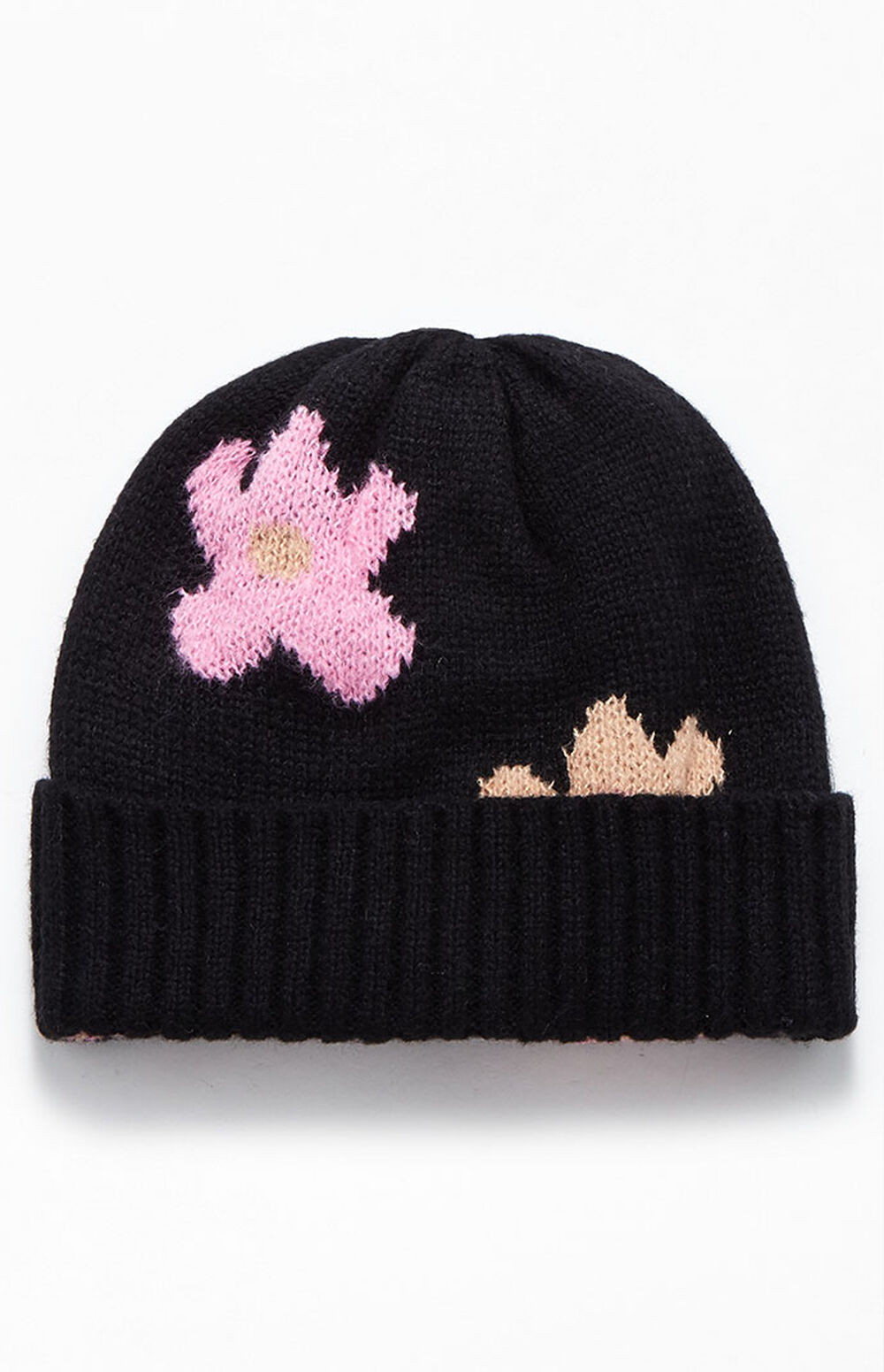 Pacsun Flower Fold Over Beanie | Pacsun
