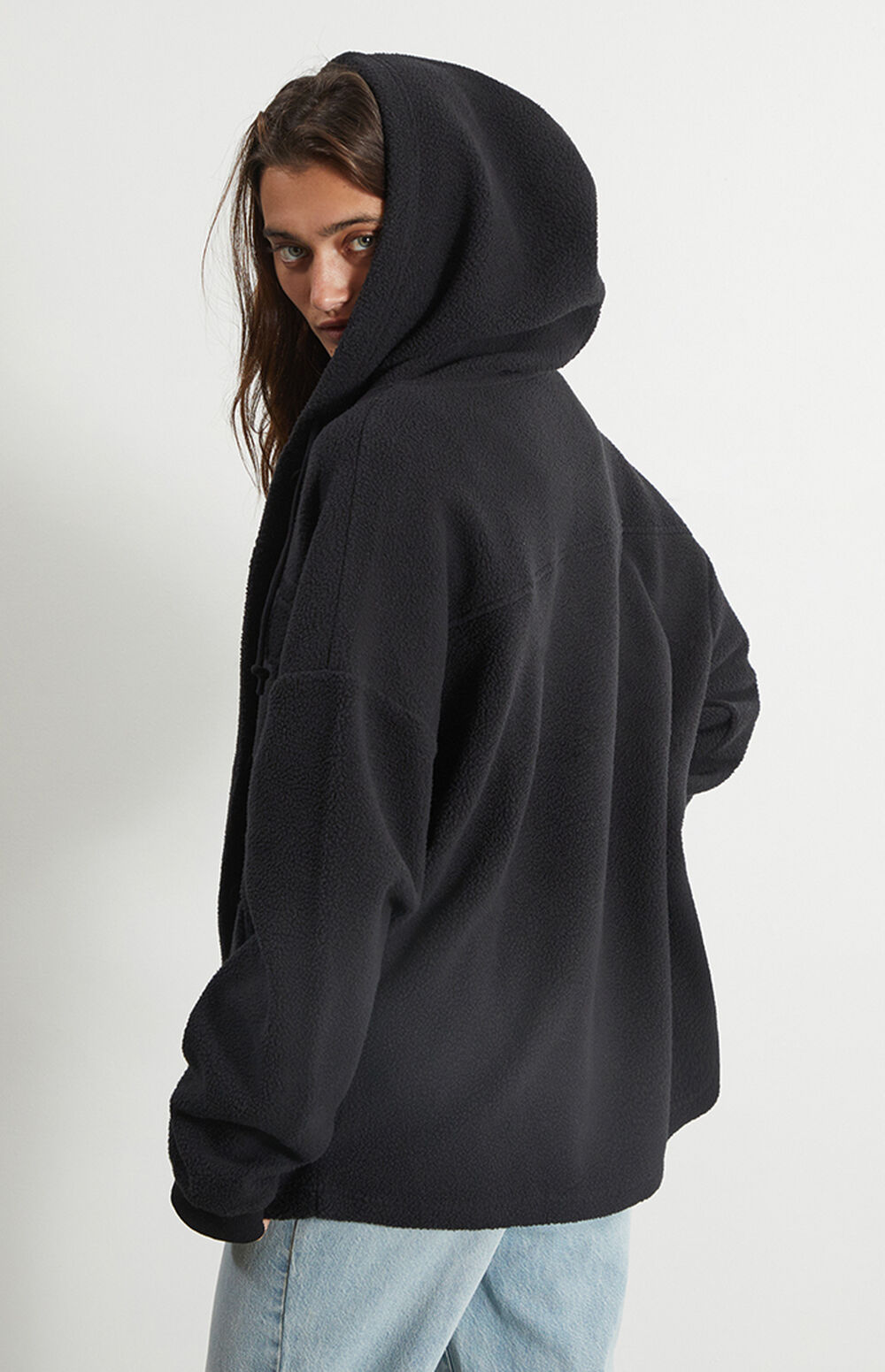 Pacsun Hooded Polar Fleece Shacket | PacSun