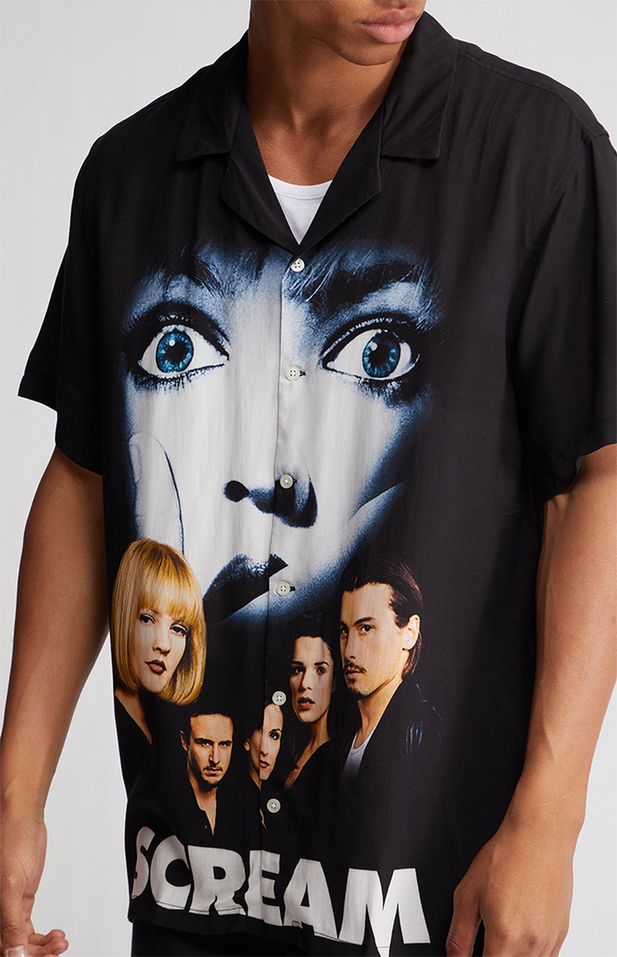 PacSun Scream Woven Camp Shirt | PacSun