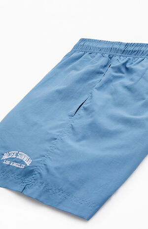 Pacsun Blue Collegiate 6" Swim Trunks | PacSun