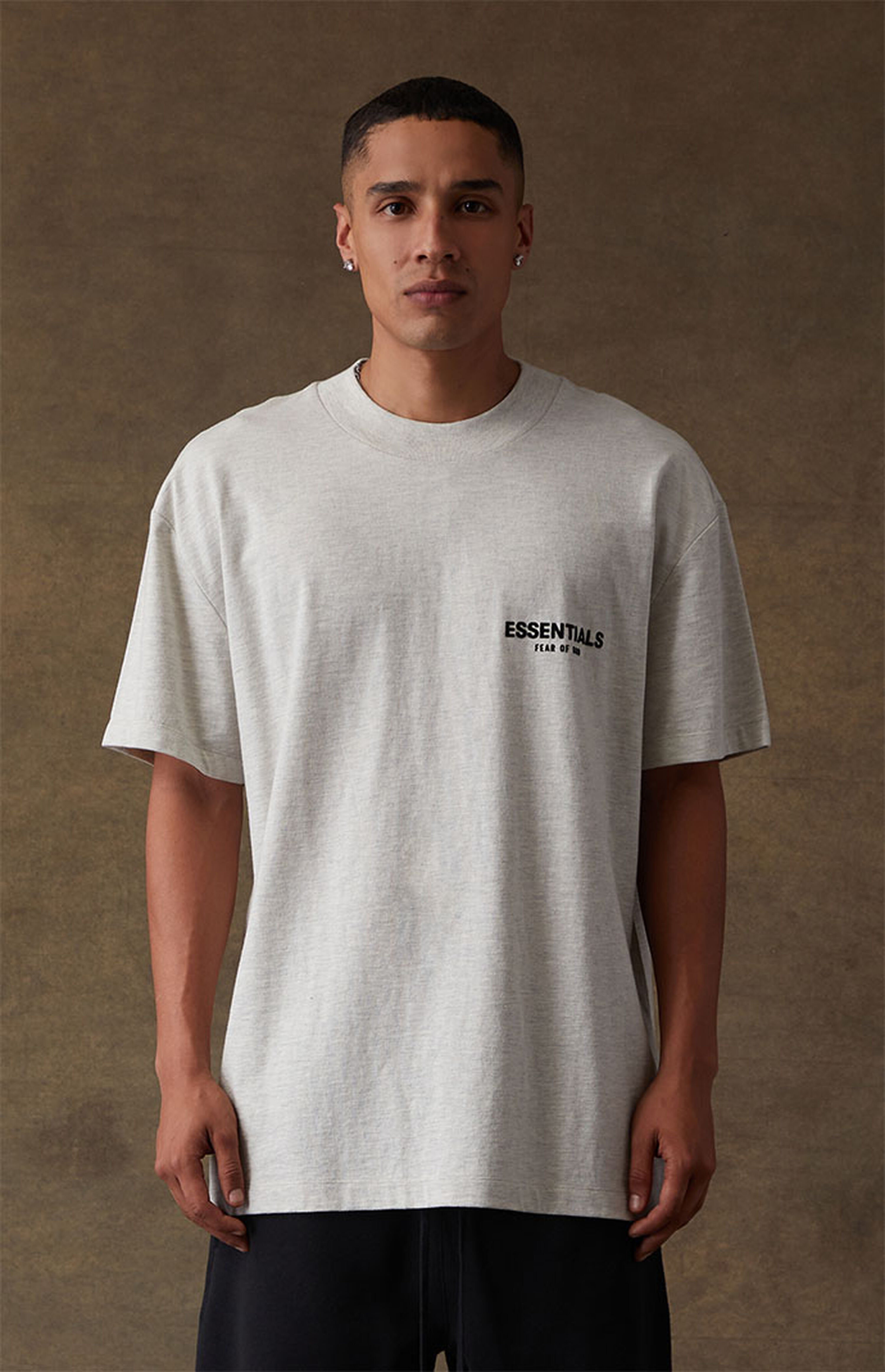 Fear of God ESSENTIALS Light Oatmeal T-Shirt | PacSun