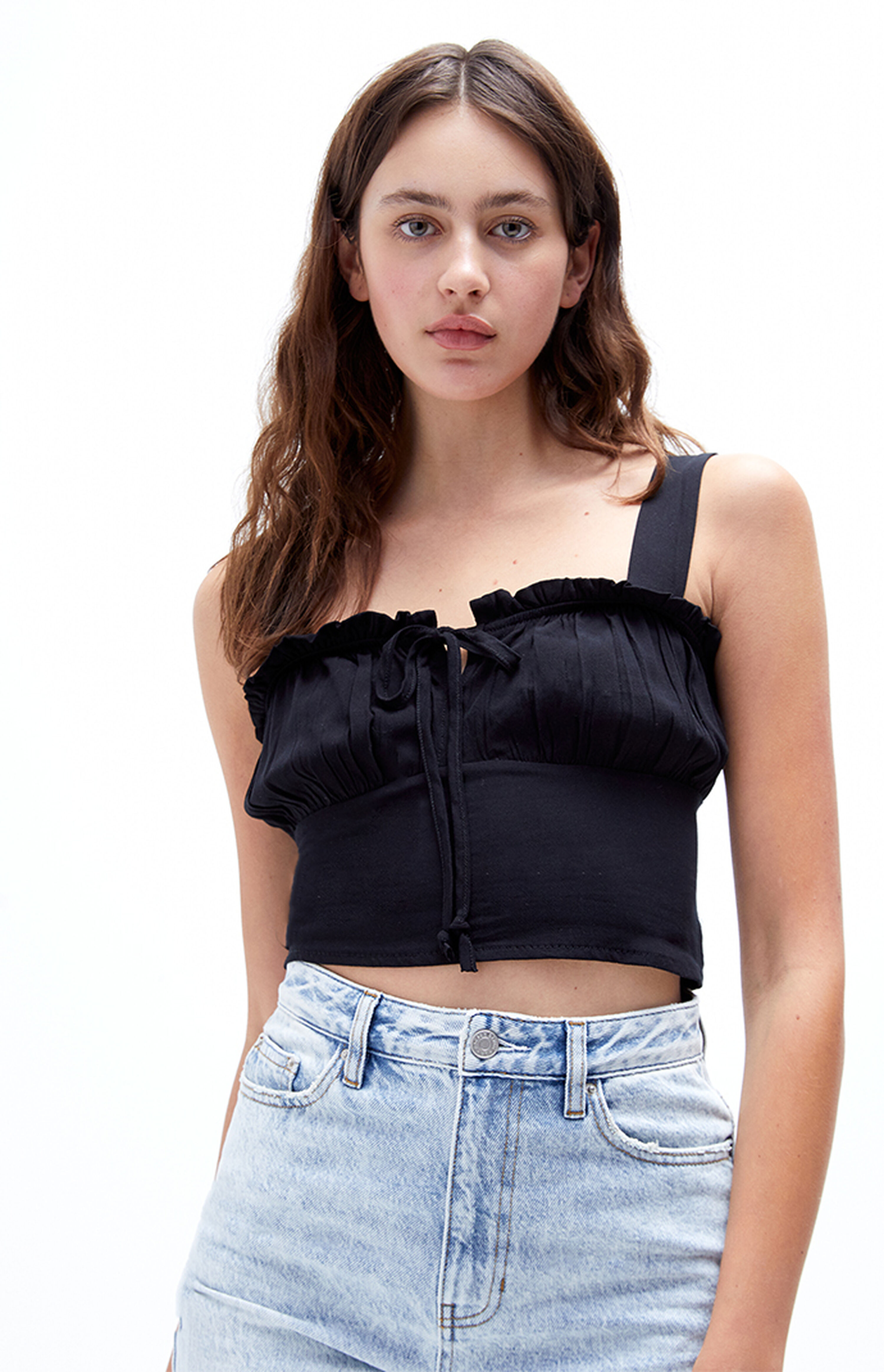 LA Hearts Keyhole Corset Top | PacSun