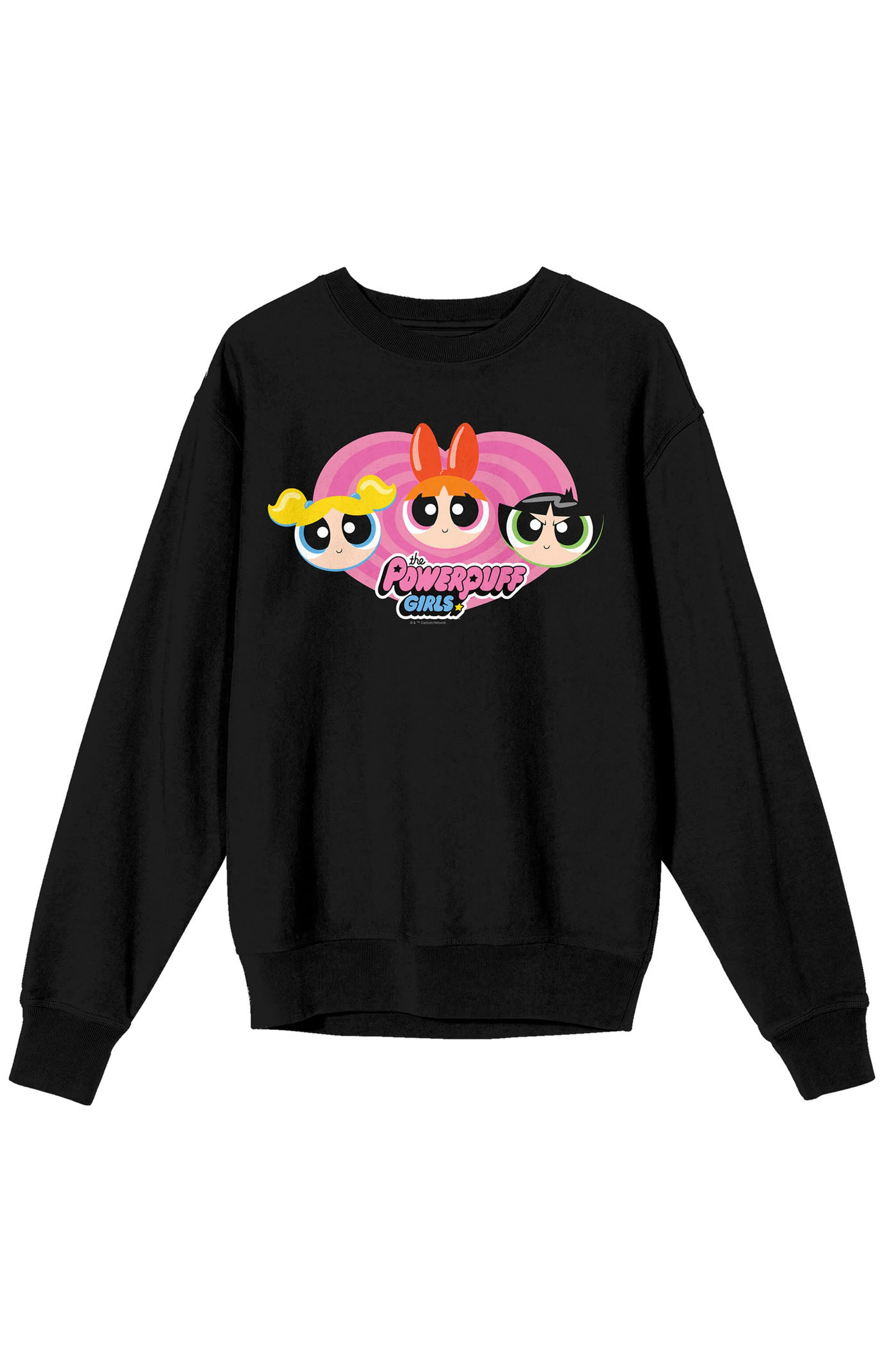 Powerpuff Girls Pink Heart Crew Neck Sweatshirt | PacSun