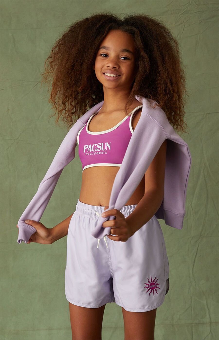 Pacsun Kids Purple California Bikini Top & Bottom Set | PacSun