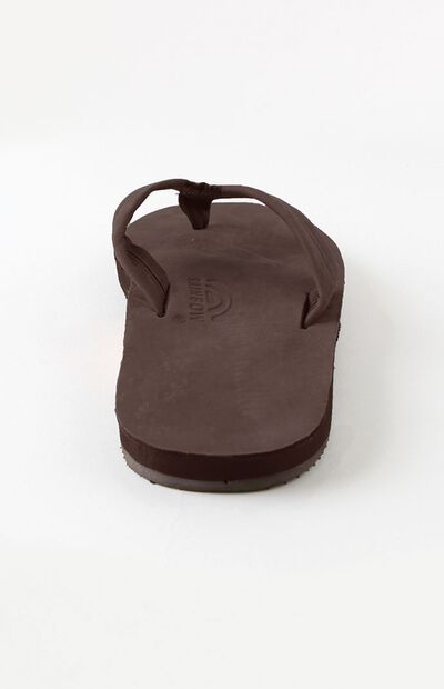 Rainbow Premier Single Layer Brown Flip Flops | PacSun