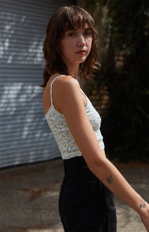John Galt Floral Skylar Tank Top | PacSun