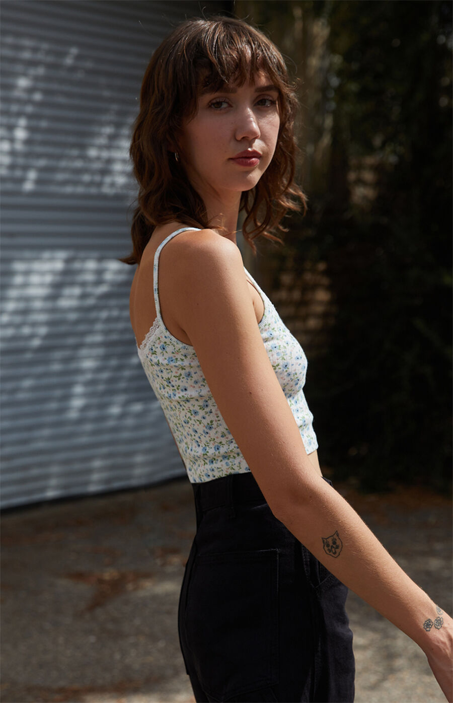 John Galt Floral Skylar Tank Top | PacSun