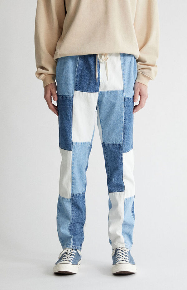 Pacsun Patchwork Denim Trouser Pants | Pacsun