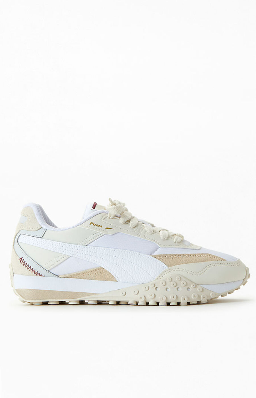 Puma Women's Beige Blacktop Rider Sneakers | Pacsun