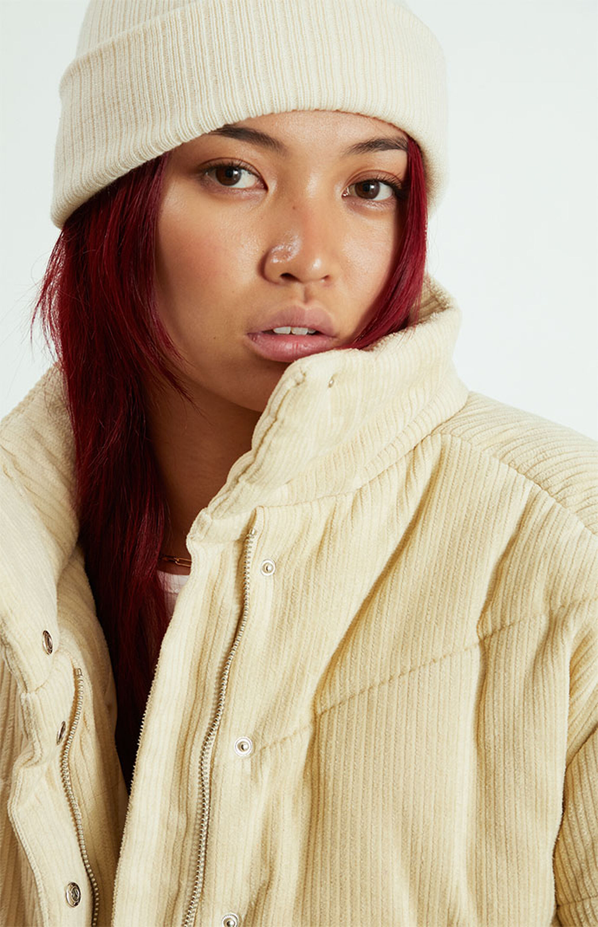 LA Hearts Corduroy Puffer Jacket | Pacsun