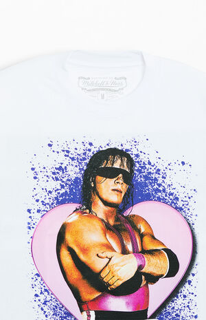 Mitchell & Ness Wrestlemania Legends Bret Hitman Hart Oversized T-Shirt ...