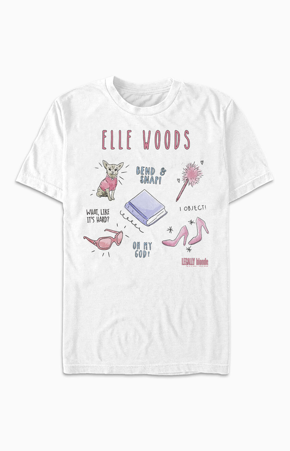 Sketched Pink Legally Blonde T-Shirt | PacSun