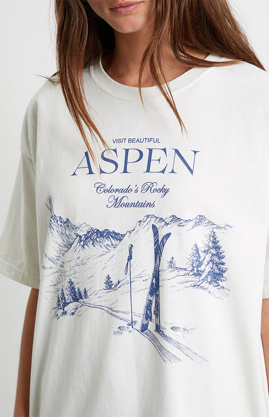 Golden Hour Aspen Skis Oversized T-Shirt | PacSun