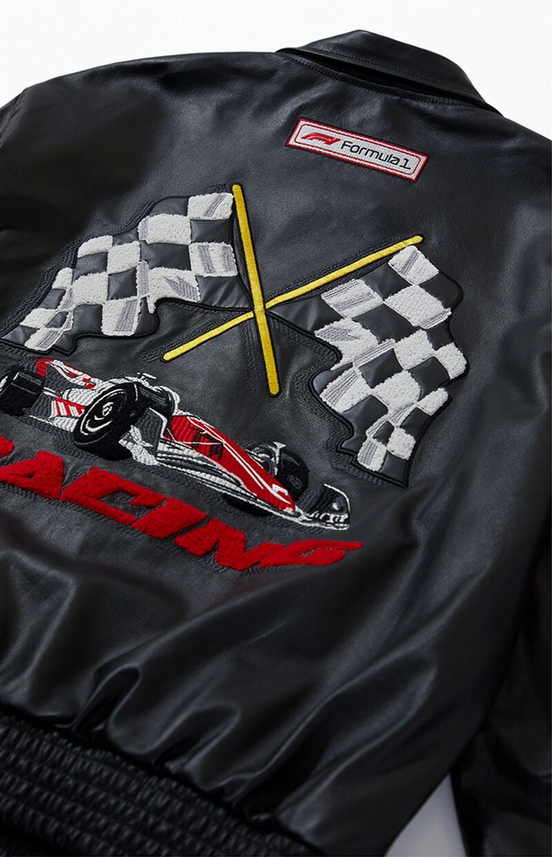 Jeff Hamilton x Formula 1 x PacSun Full Leather Racing Jacket | PacSun