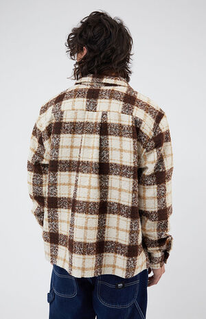 Pacsun Tommy Neutral Plaid Classic Shacket | PacSun