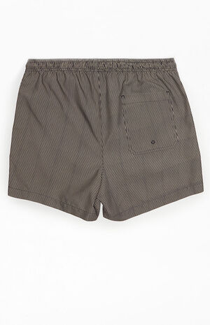 Pacsun Recycled Neutral Mini Stripe 15" Swim Trunks | PacSun
