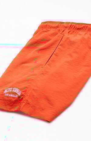 Pacsun Orange Collegiate 6" Swim Trunks | PacSun
