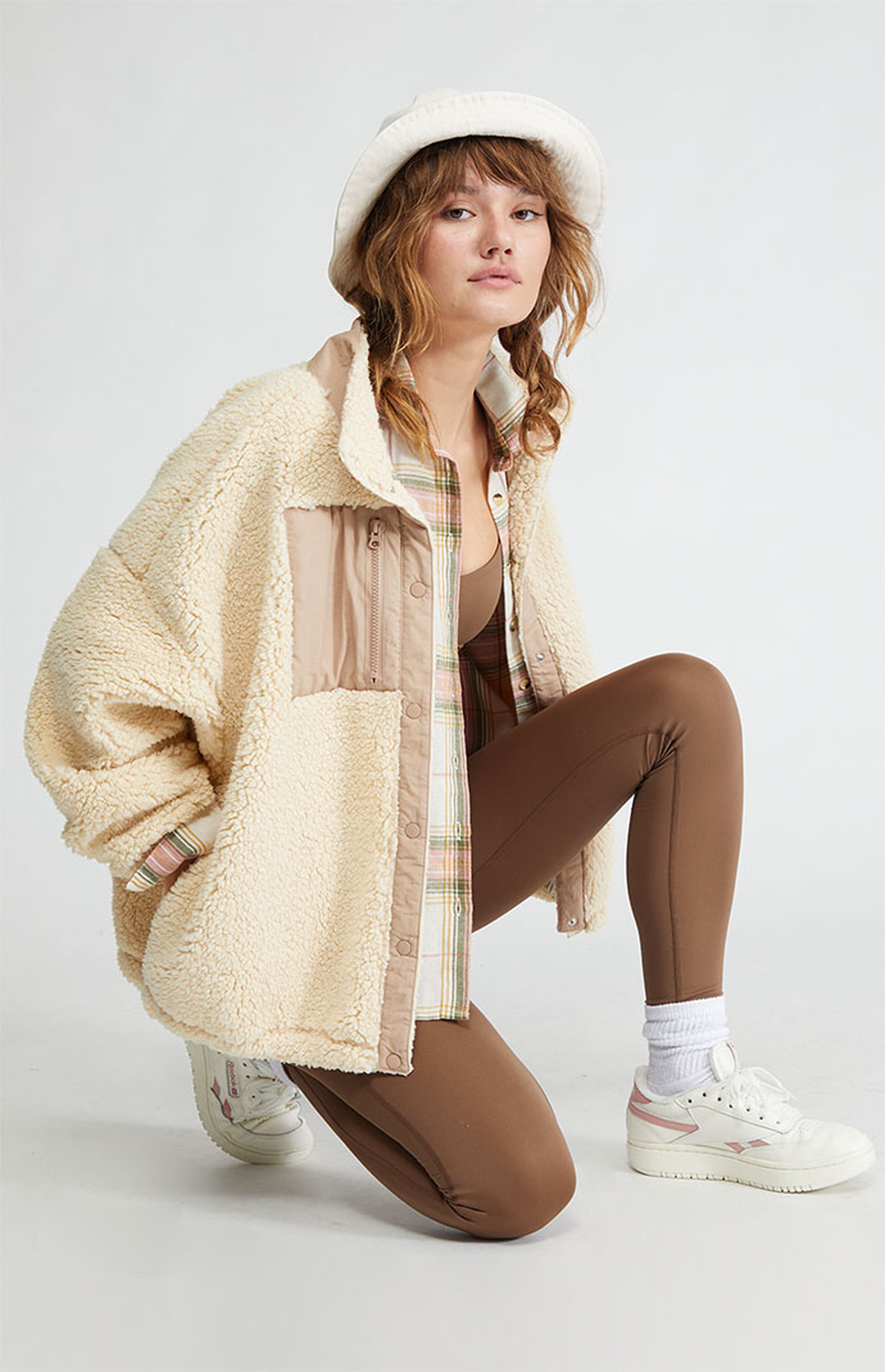 PacSun Cozy Hiker Oversized Sherpa Jacket | PacSun