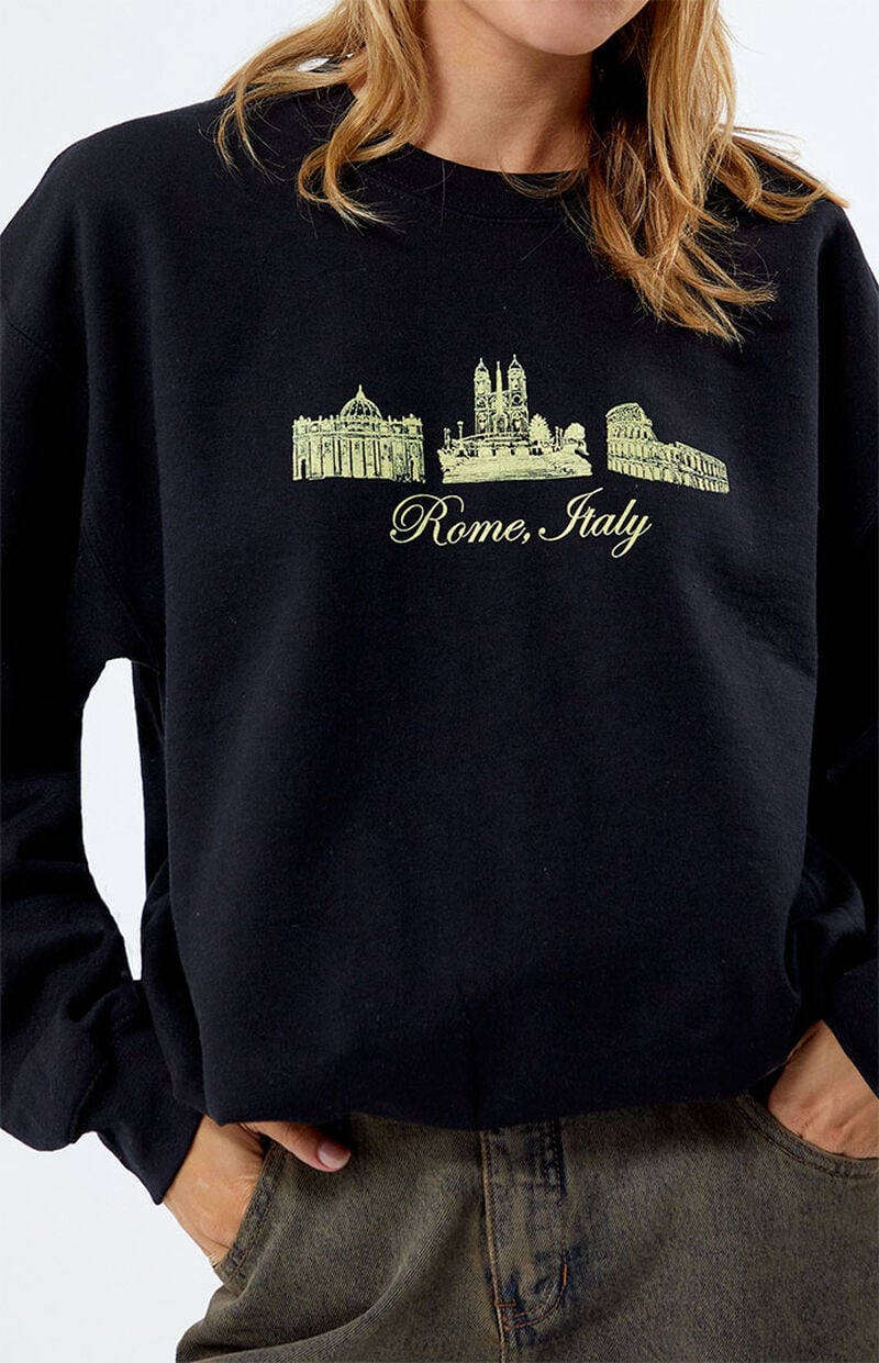 Golden Hour Rome Landmarks Crew Neck Sweatshirt | Pacsun