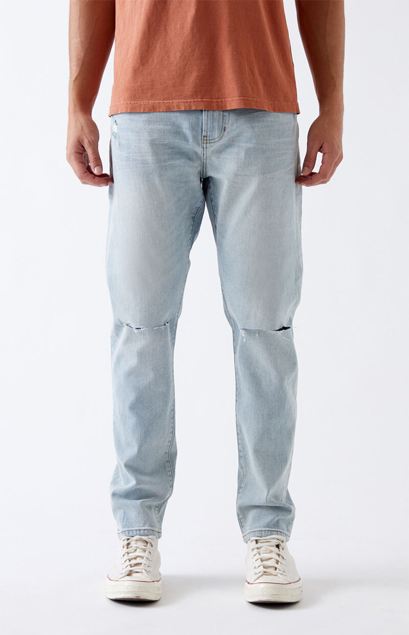 Pacsun Light Ripped Slim Taper Jeans | PacSun