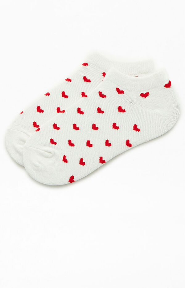 John Galt Red Heart Ankle Socks | PacSun