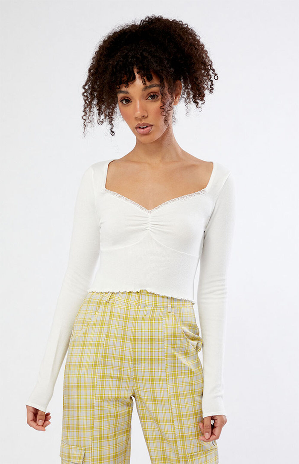 LA Hearts Lacey Day Sweater Top | PacSun