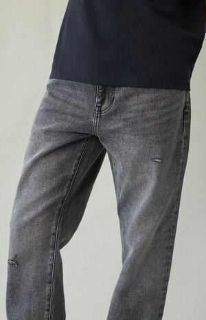 Pacsun Cade Straight Jeans Ripped Black Wash | PacSun