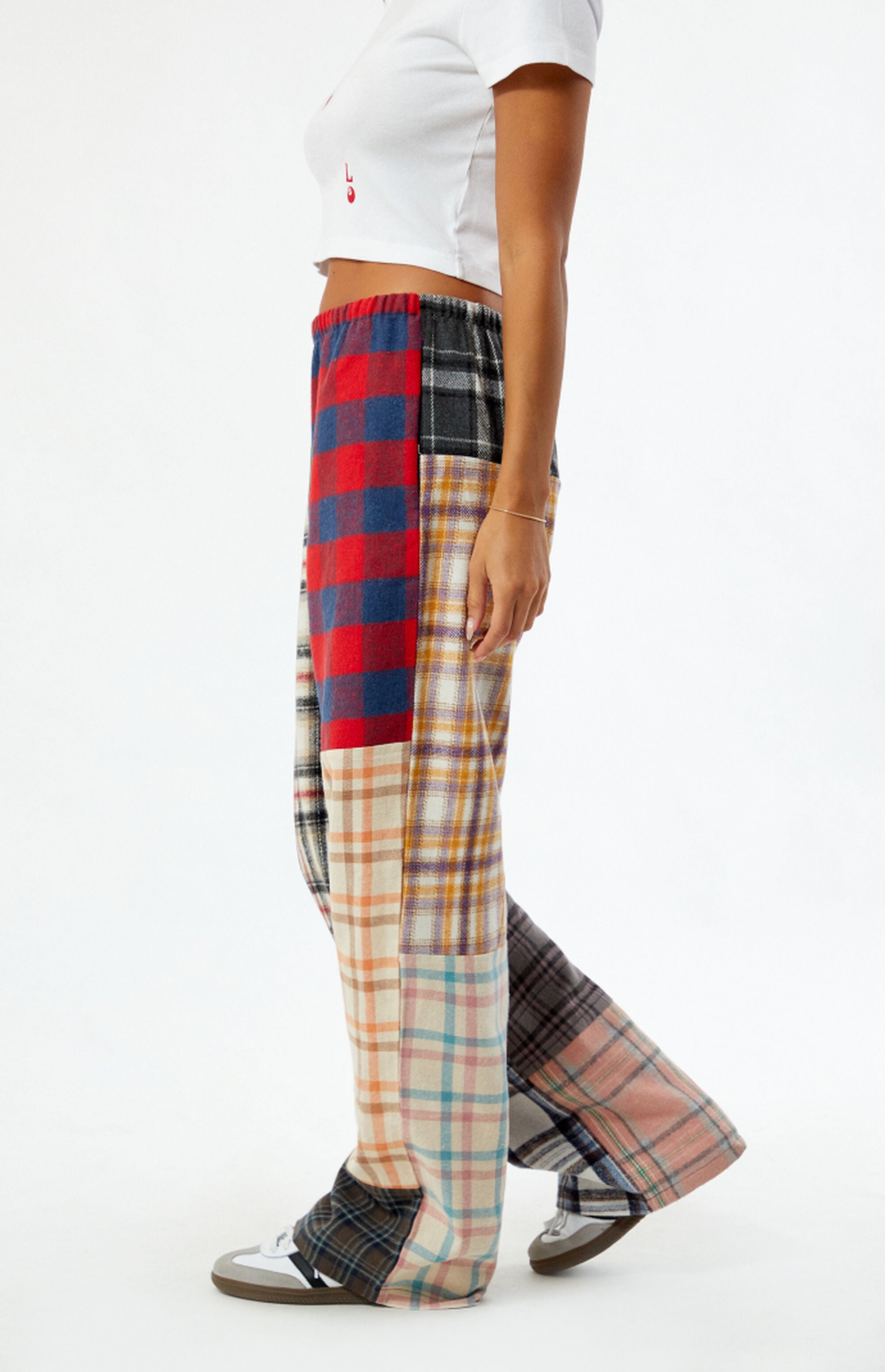 Pacsun Plaid Patchwork Sweatpants | Pacsun