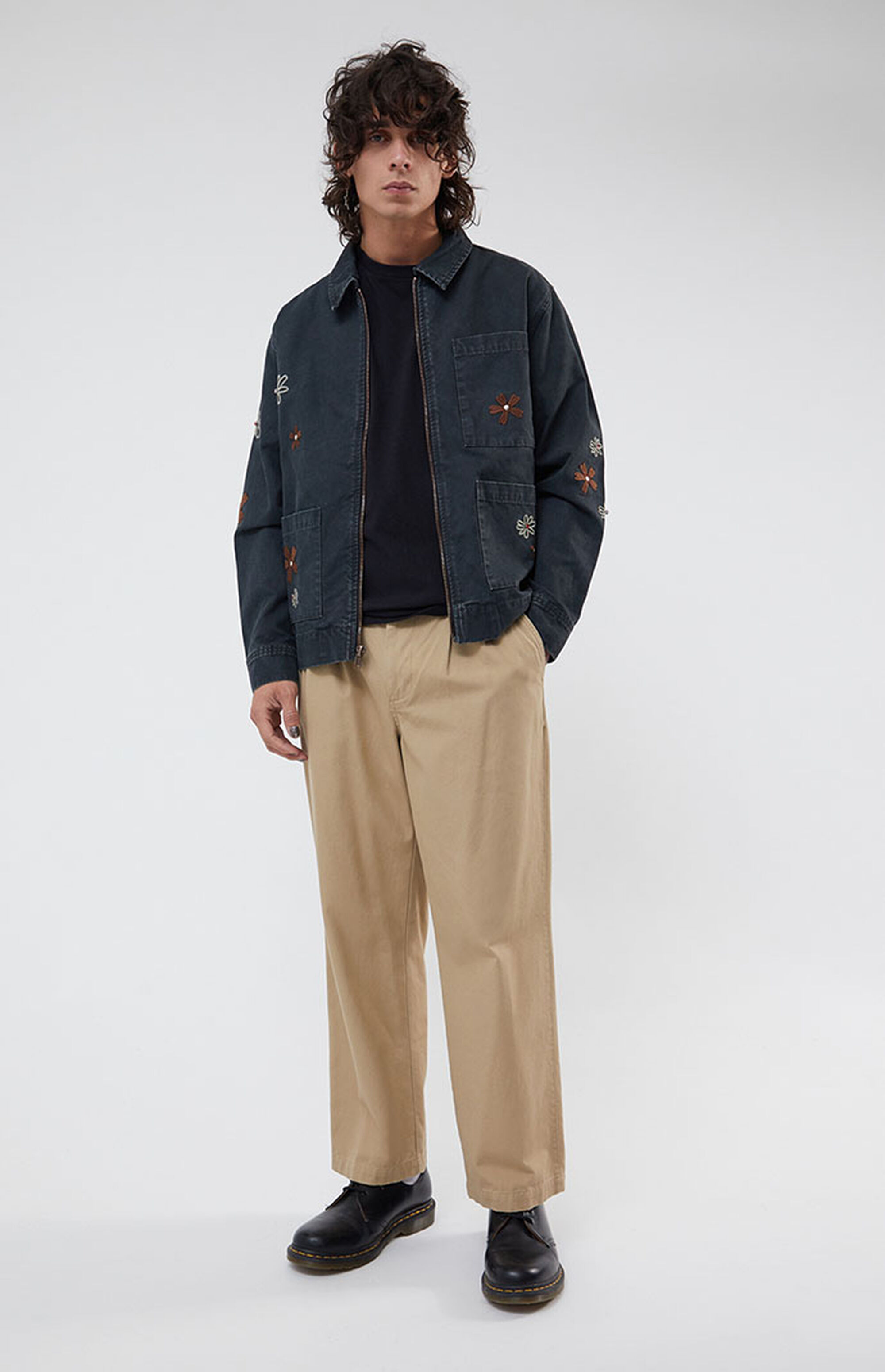 Pacsun Denim Applique Jacket | Pacsun