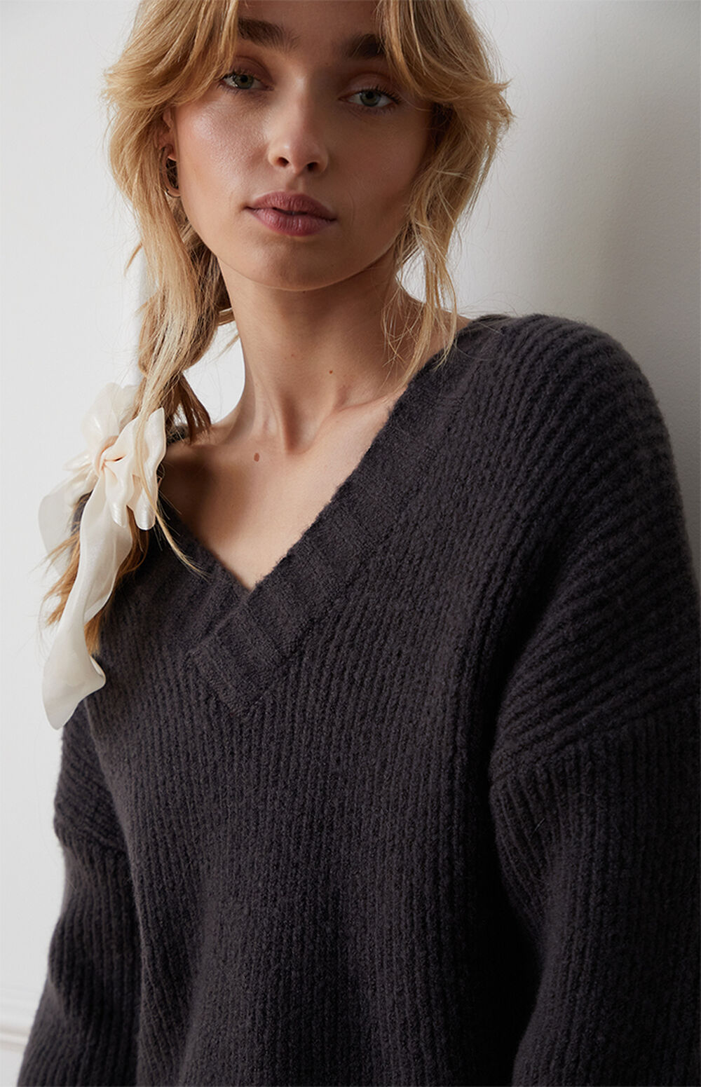 LA Hearts Becca Overlapped V-Neck Sweater | PacSun