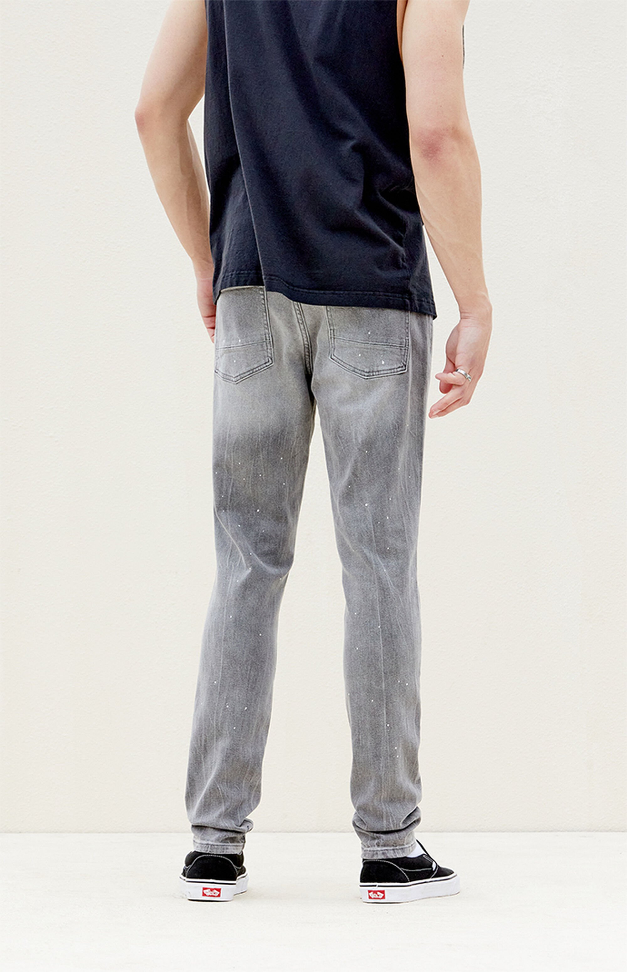 Pacsun Bryce Stacked Skinny Jeans Stretch Gray | PacSun