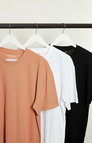 PS Basics 3 Pack Reece Regular T-Shirts | PacSun