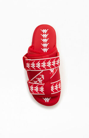 Kappa Red 222 Banda Mitel Slide Sandals | PacSun