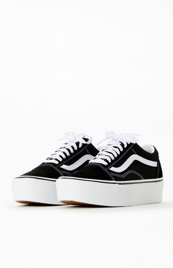 Vans Black Old Skool Platform Sneakers | PacSun